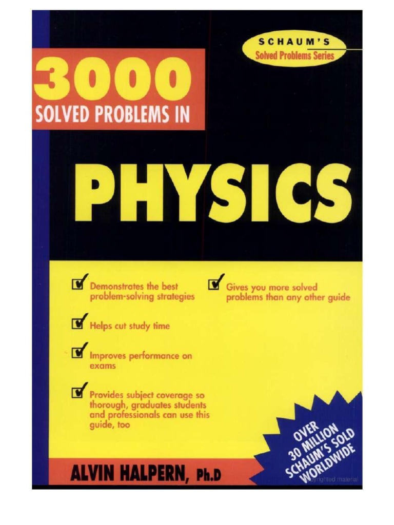 3000 Solved Problems in Physics | PDF