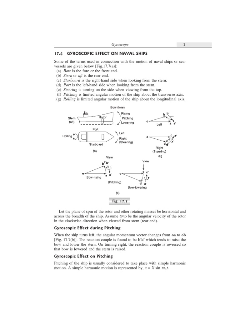 174 Gyroscopic Effect On Naval Ships | PDF
