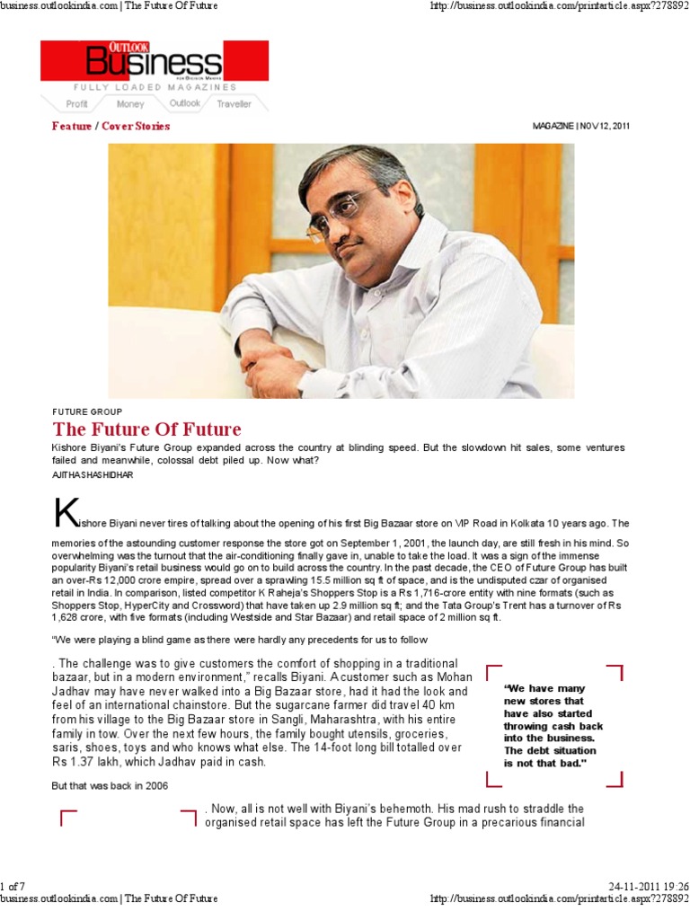 Future Group | PDF | Retail | Inventory