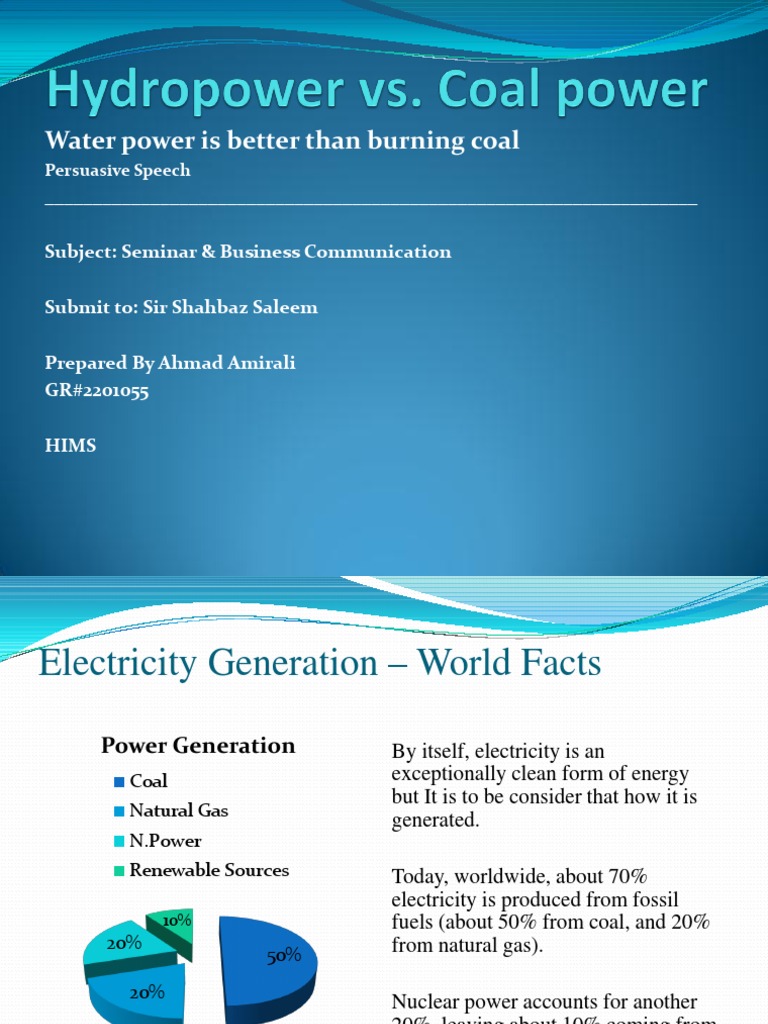 Hydropower Vs Coal | PDF | Hydroelectricity | Coal