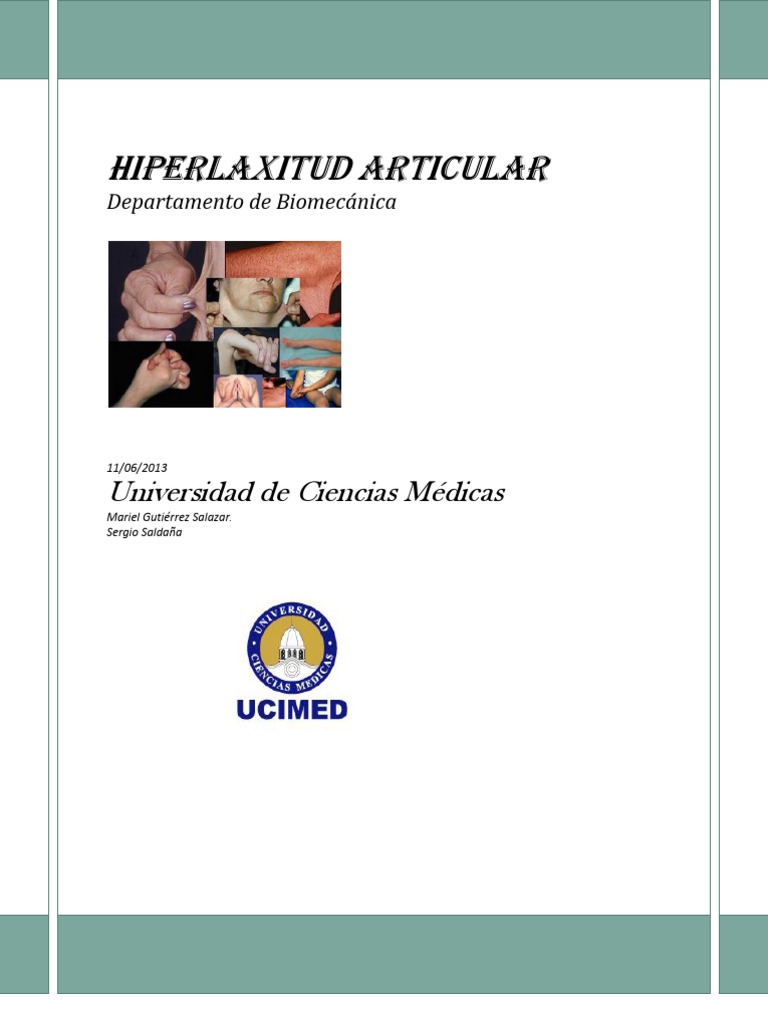 Hiperlaxitud Articular | PDF | Dolor | Rodilla