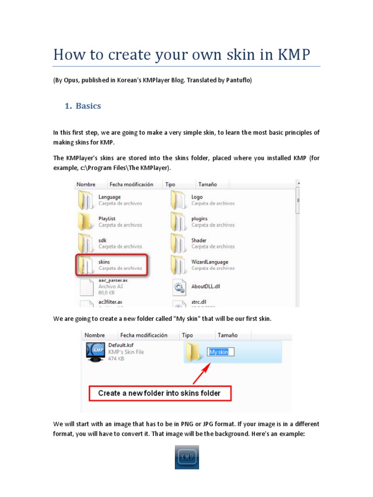 Create Your Own KMPlayer Skin Guide | PDF | Double Click | Icon (Computing)