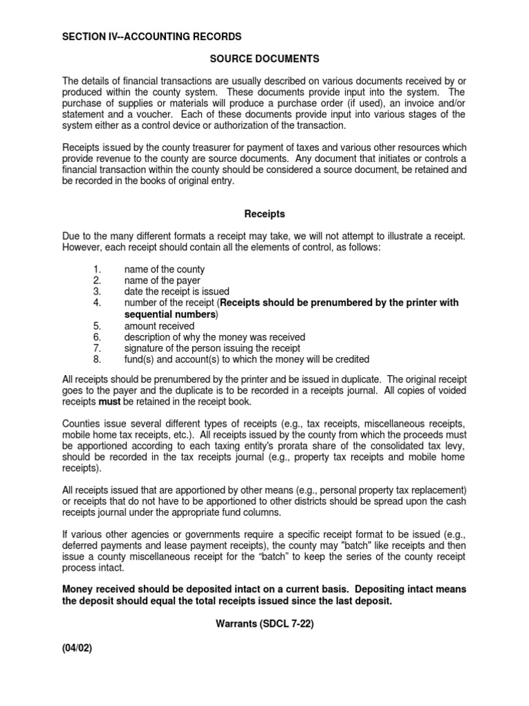 Accounting Records Source Documents | PDF | Voucher | Receipt