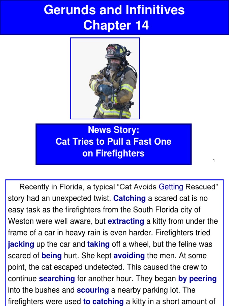UUEG Chapter14-15 Gerunds&Infinitives | PDF | Firefighter