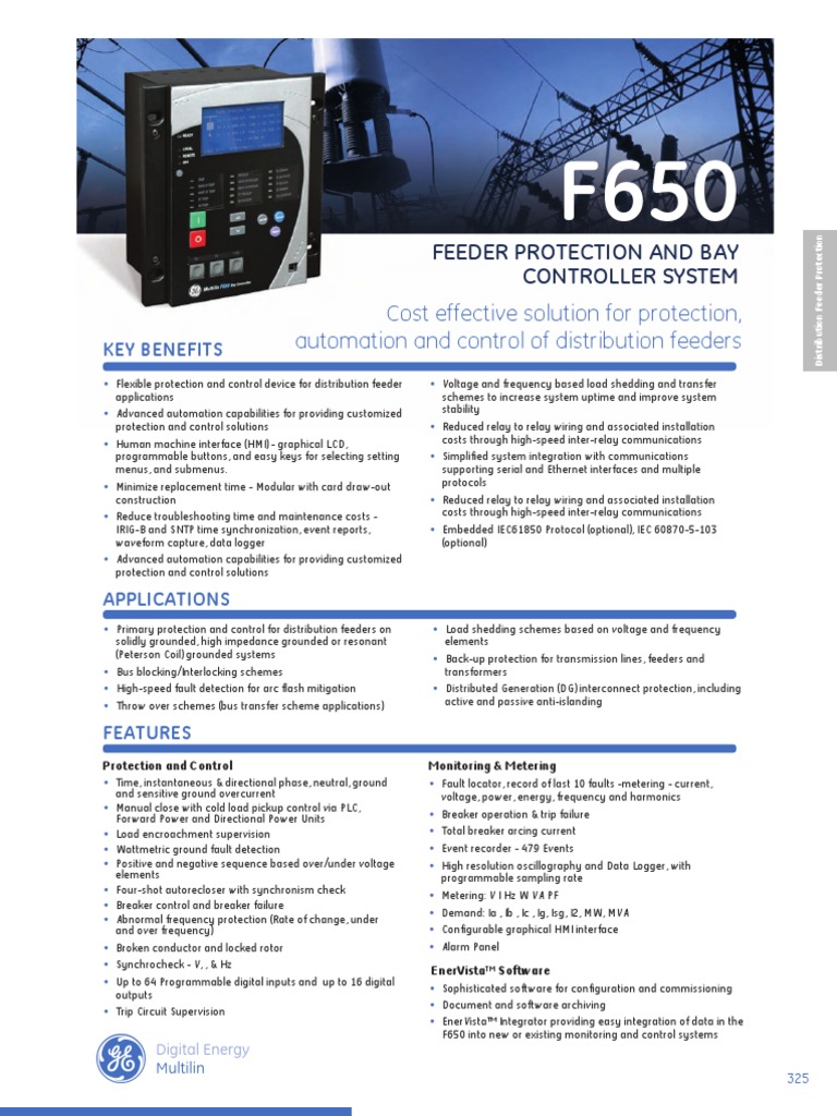 Relay GE Multilin f650 | Relay | Scada