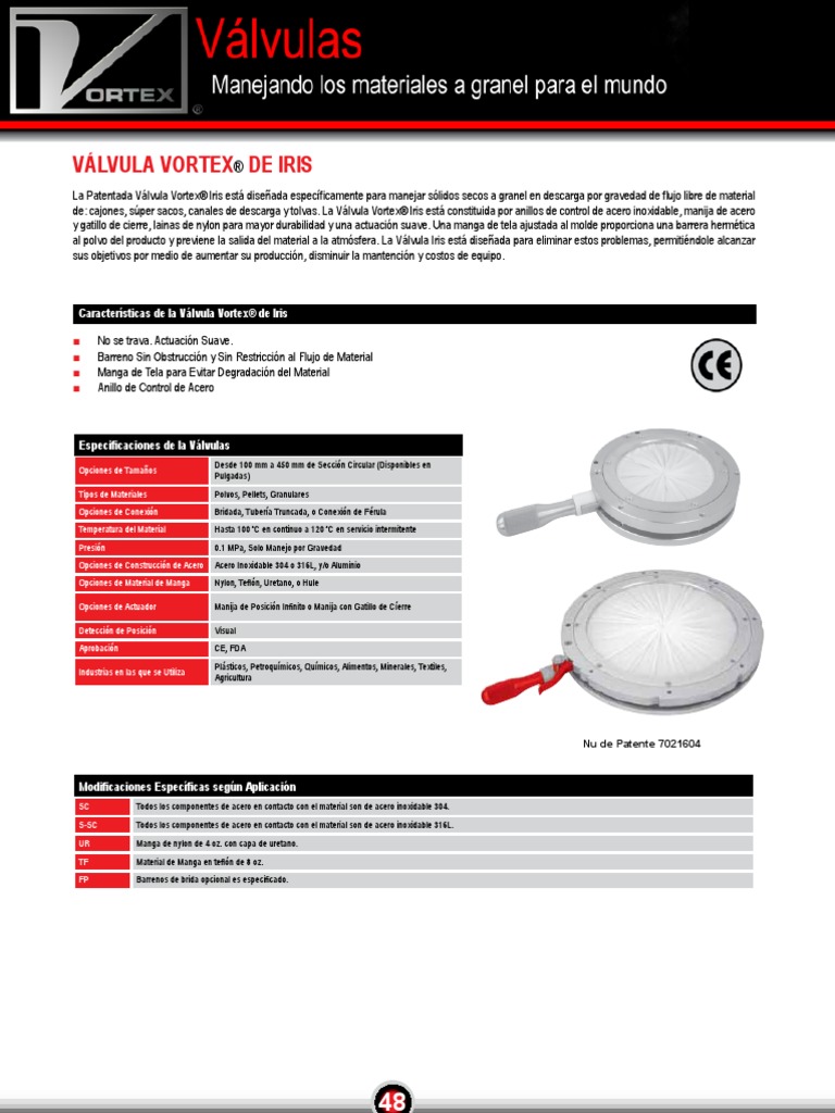 Valvula Vortex PDF | PDF | Conjuntos de elementos químicos | Industrias