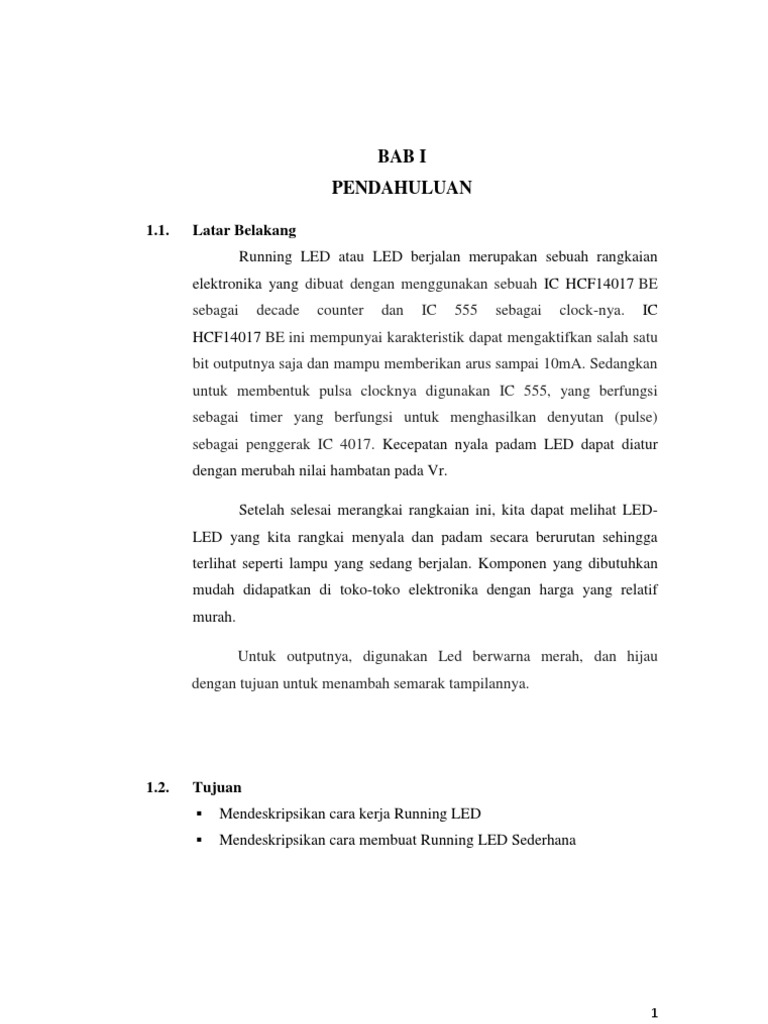 Laporan Running Led | PDF