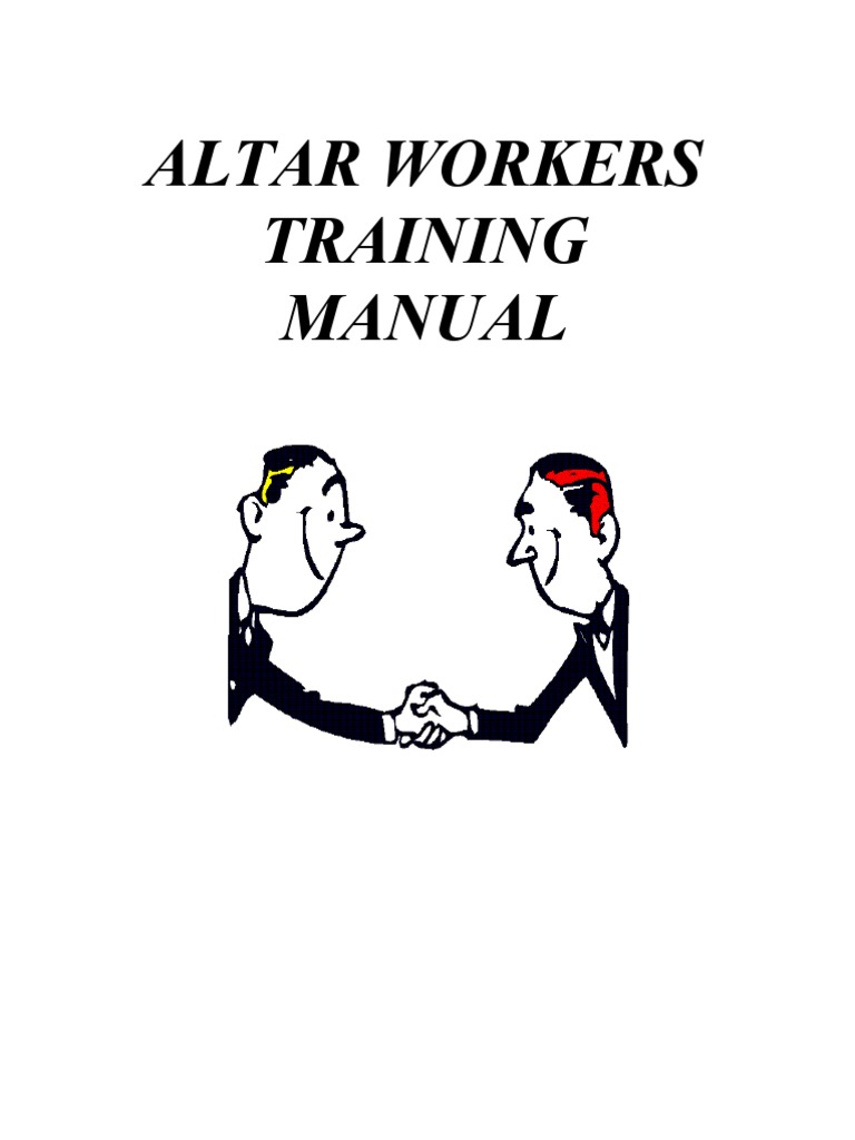 Altar Workers Manual | PDF | Altar | Prayer