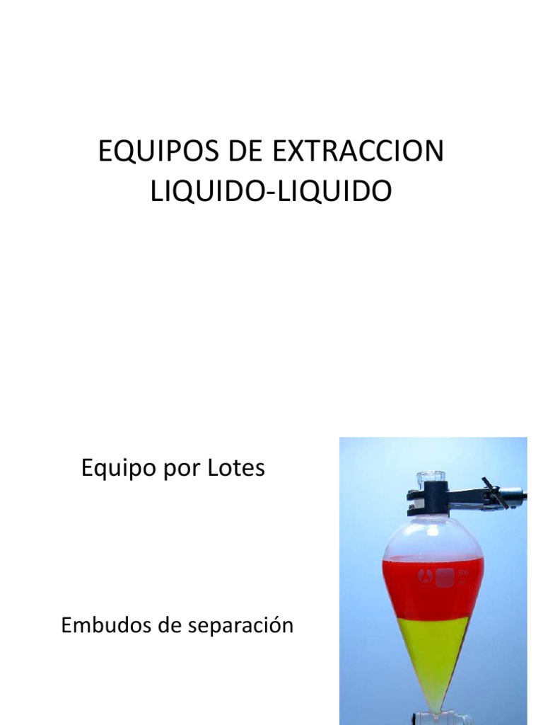 Extraccion Liquido Liquido Mario | PDF | Ciencia y matemáticas