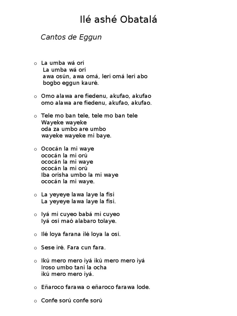 Cantos de Eggun | PDF