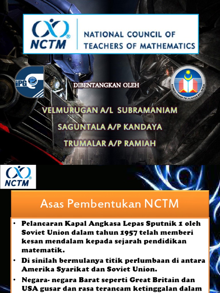 The National Council of Teachers of Mathematics (NCTM) | PDF