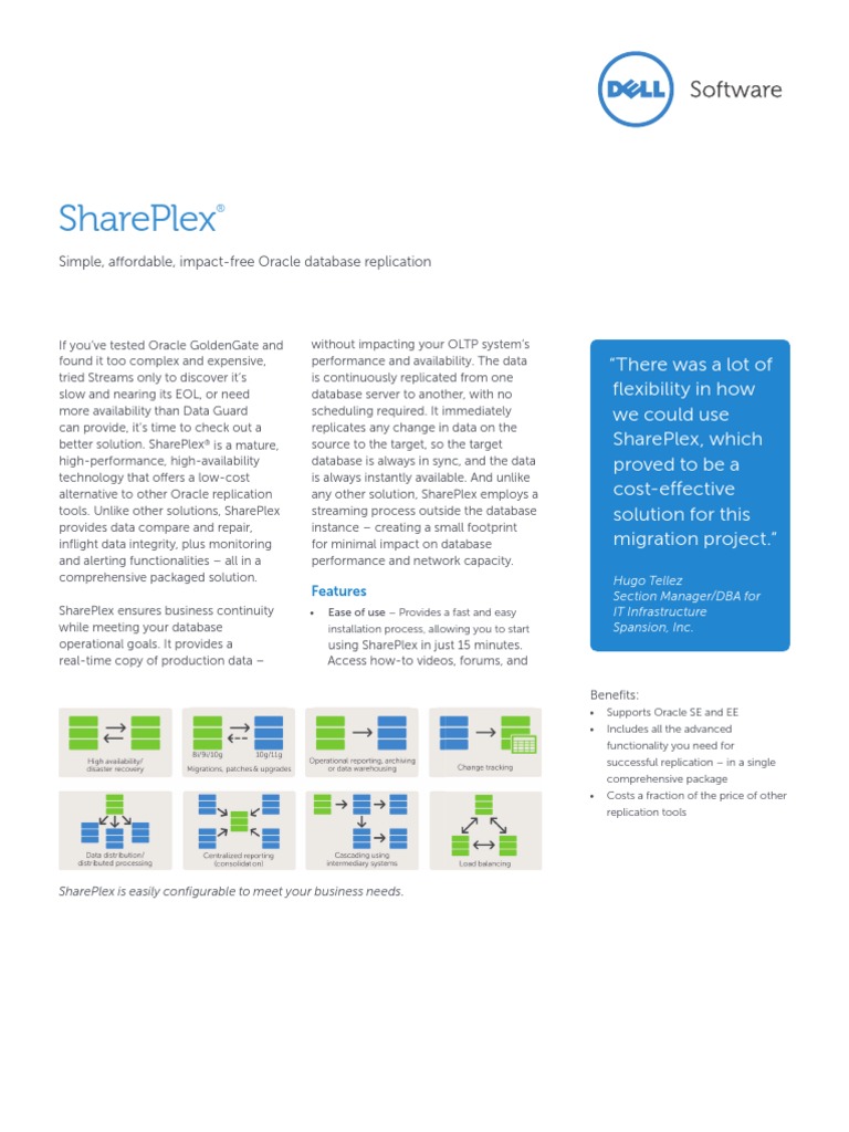Shareplex For Oracle Datasheet 1934 | Download Free PDF | Oracle Database | Replication (Computing)