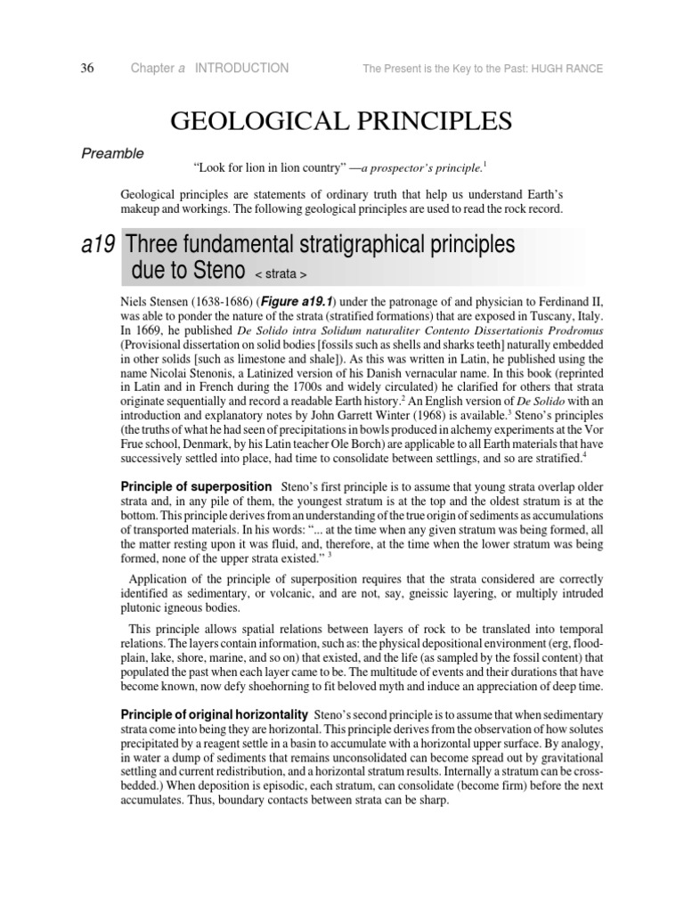 Geological Principles: A19 Three Fundamental Stratigraphical Principles ...