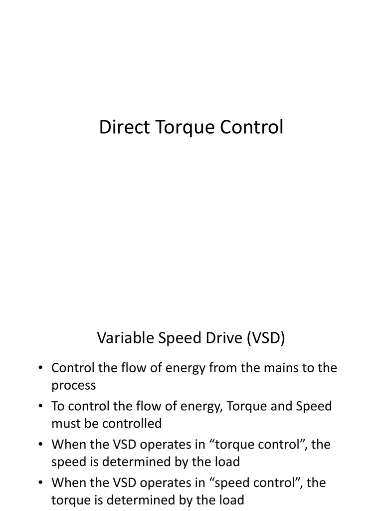 Lecture-16-Direct Torque Control PDF | PDF | Alternating Current ...