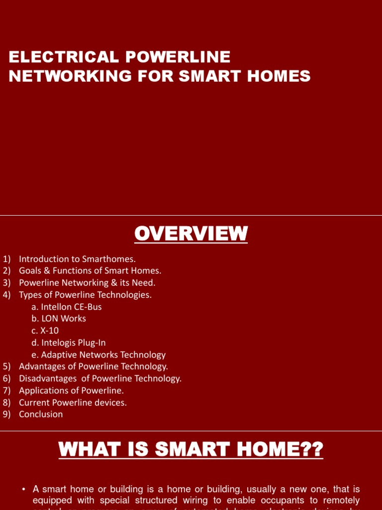 Electric Powerline Networking in Smart Home | PDF | Computer Network | Osi Model