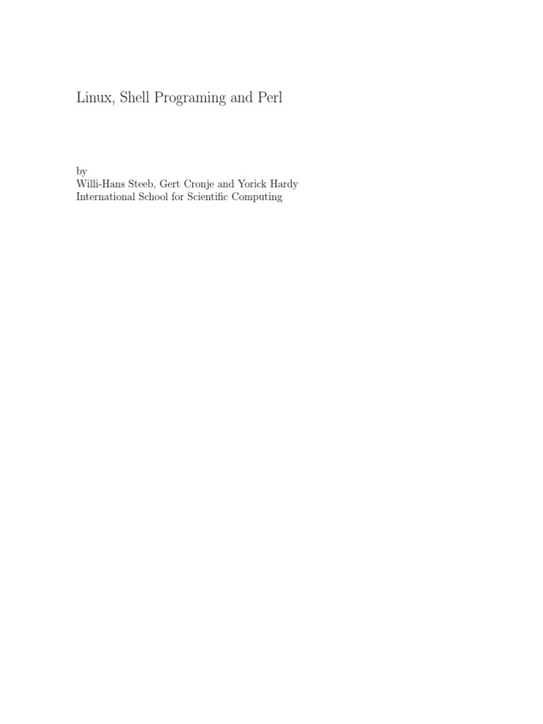 6917186-LINUX Shell Scripting | PDF 6917186-LINUX Shell Scripting | PDF