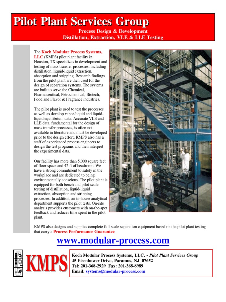 Pilot Plant | PDF | Distillation | Gas Chromatography