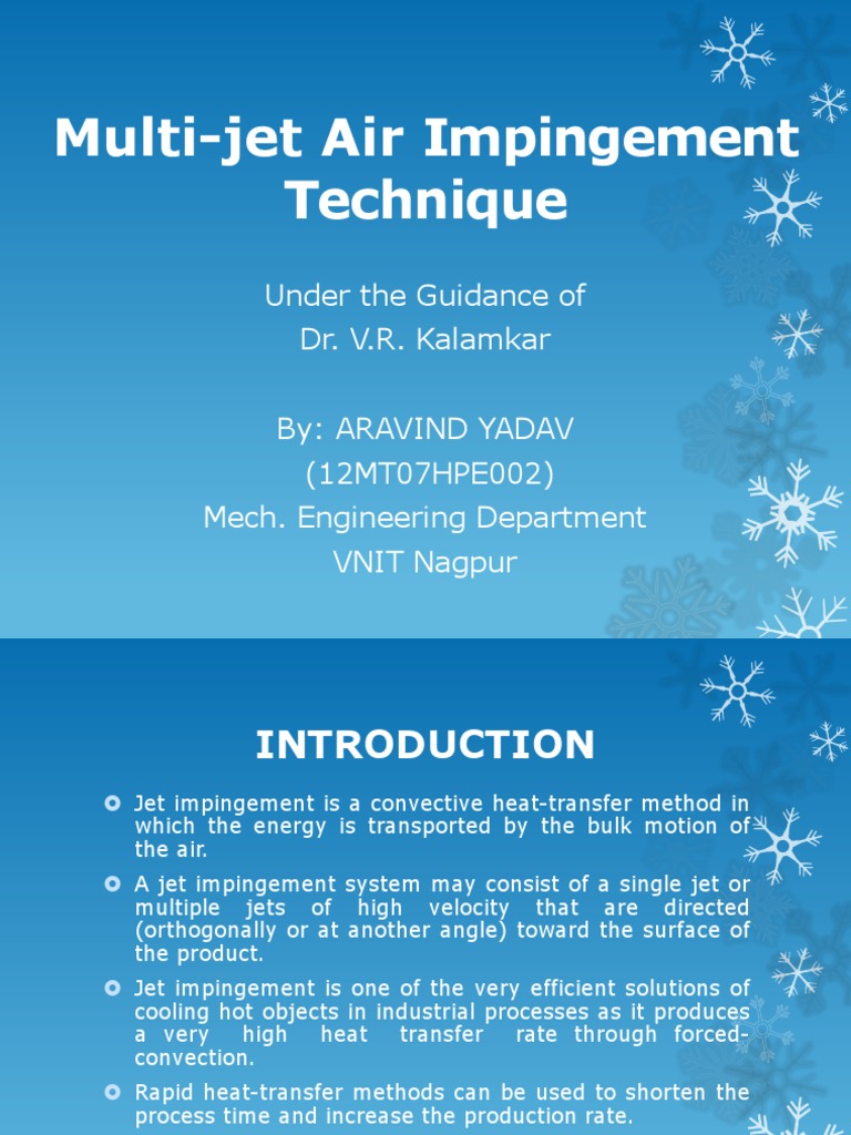 Multi Jet Impingment Technic | PDF | Jet Engine | Heat Transfer