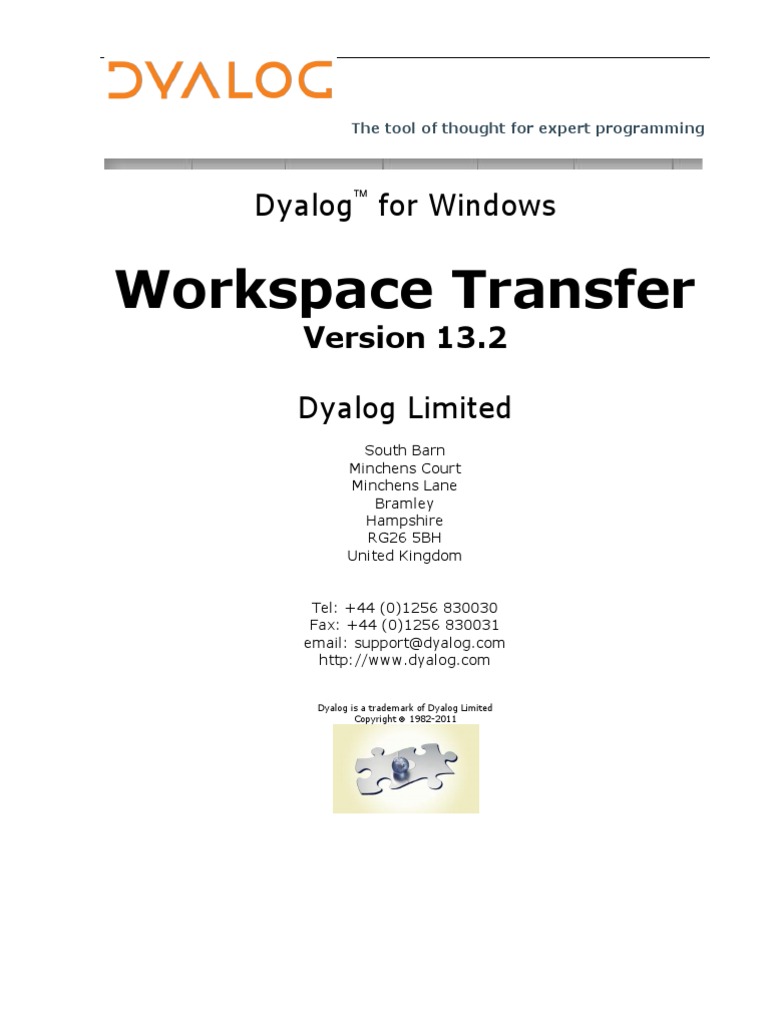 Dyalog Apl Workspace Transfer Guide Pdf 