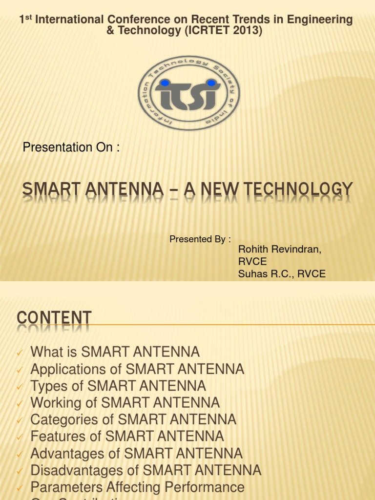 ICRTET-Smart Antenna | PDF | Antenna (Radio) | Telecommunication