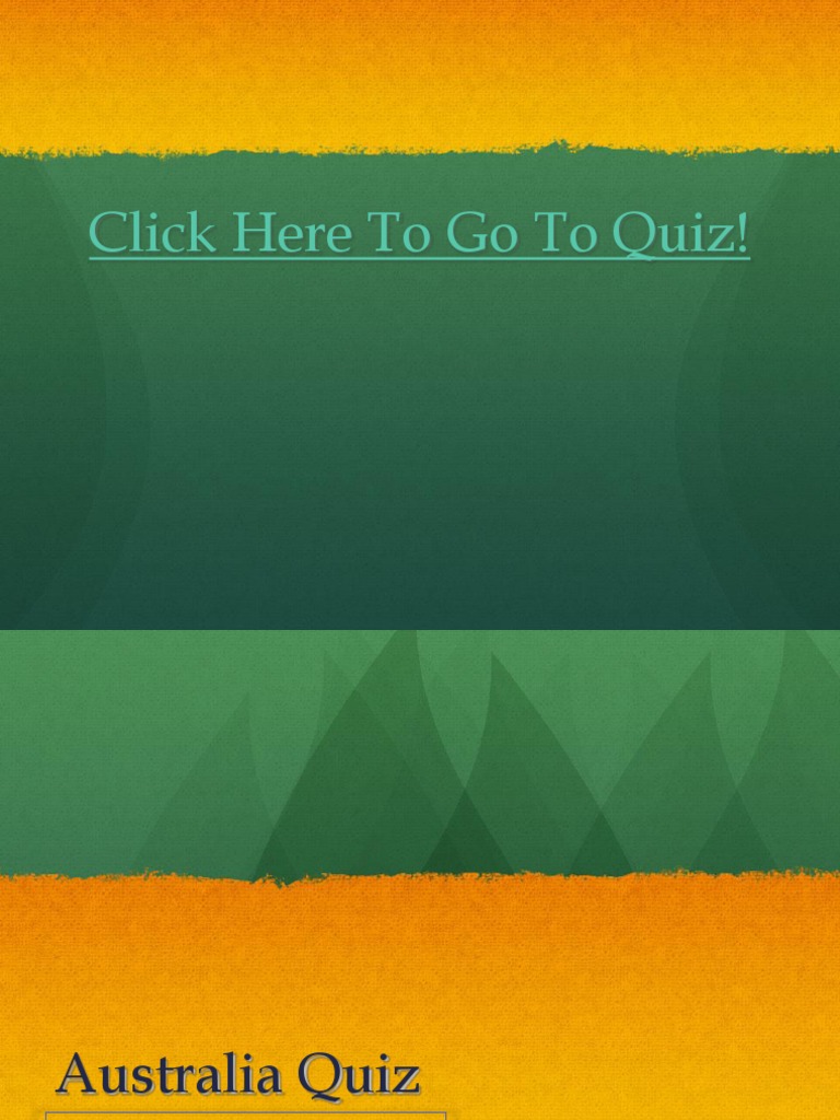 Australia Quiz: Test Your Knowledge | PDF