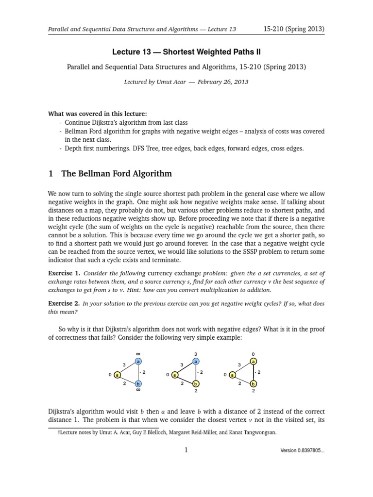 Bellman Ford | PDF | Algorithms | Discrete Mathematics