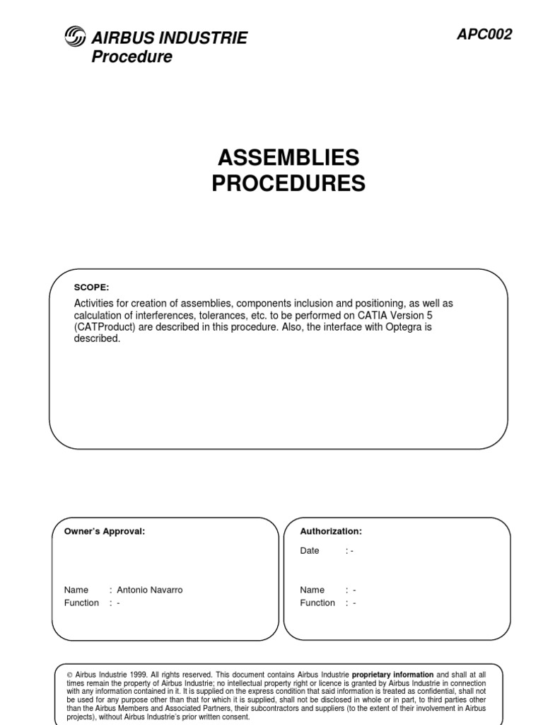 Airbus Assembly Procedures Guide | PDF | Tab (Gui) | Graphical User ...