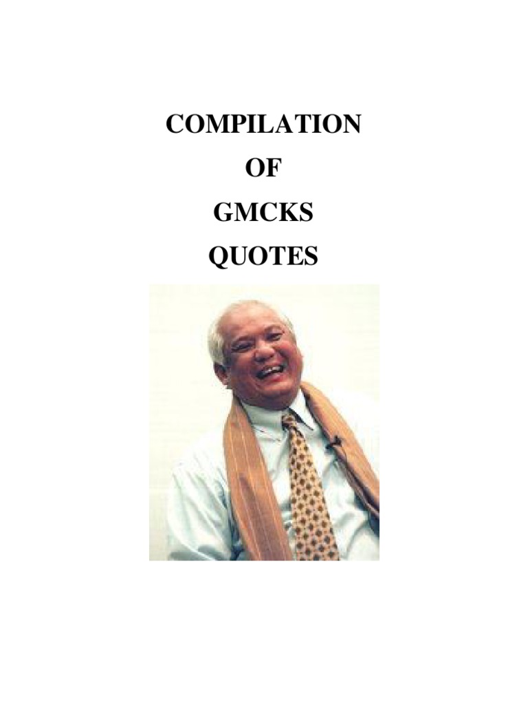 Compilation OF Gmcks Quotes | PDF
