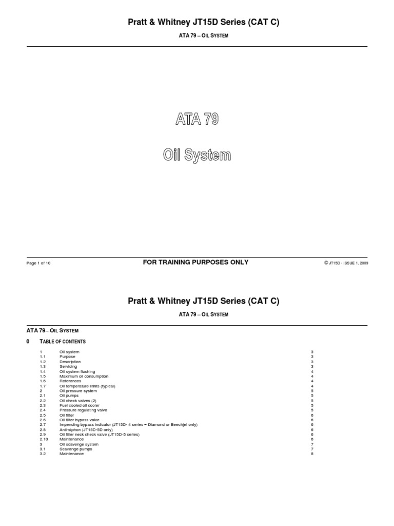 JT15D Ata 79 | PDF | Pump | Valve