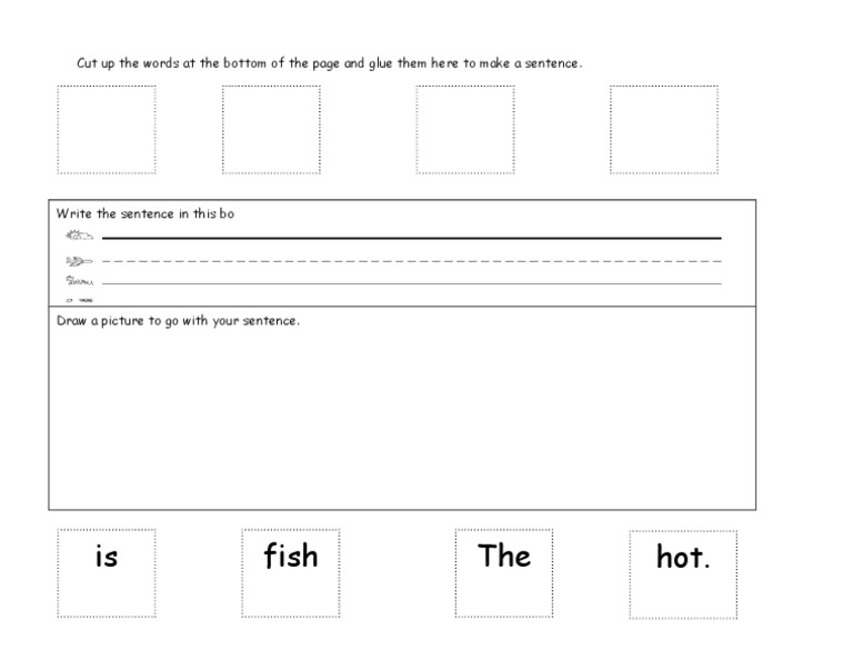 Cut Up Sentences | PDF