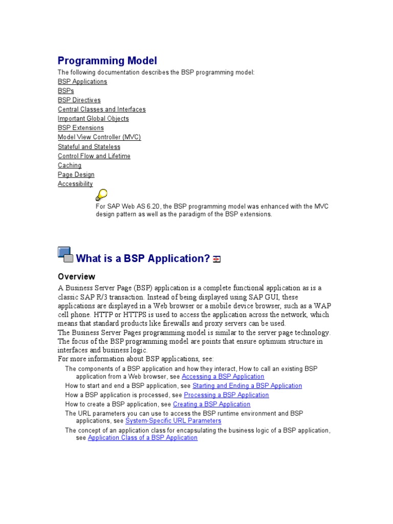 Programming Model In Bsp Pdf Class Computer Programming Modelviewcontroller