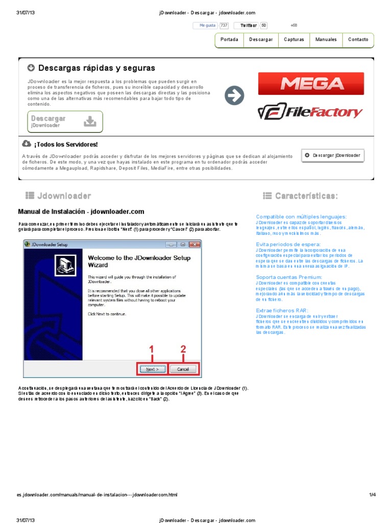 Manual de Instalacion Del Jdownloader | PDF | Java (lenguaje de programación) | Informática