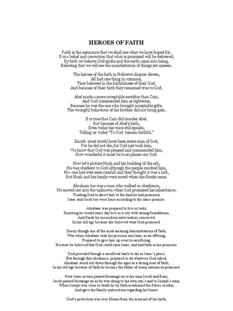 Heroes of Faith | PDF | Cain And Abel | Christianity