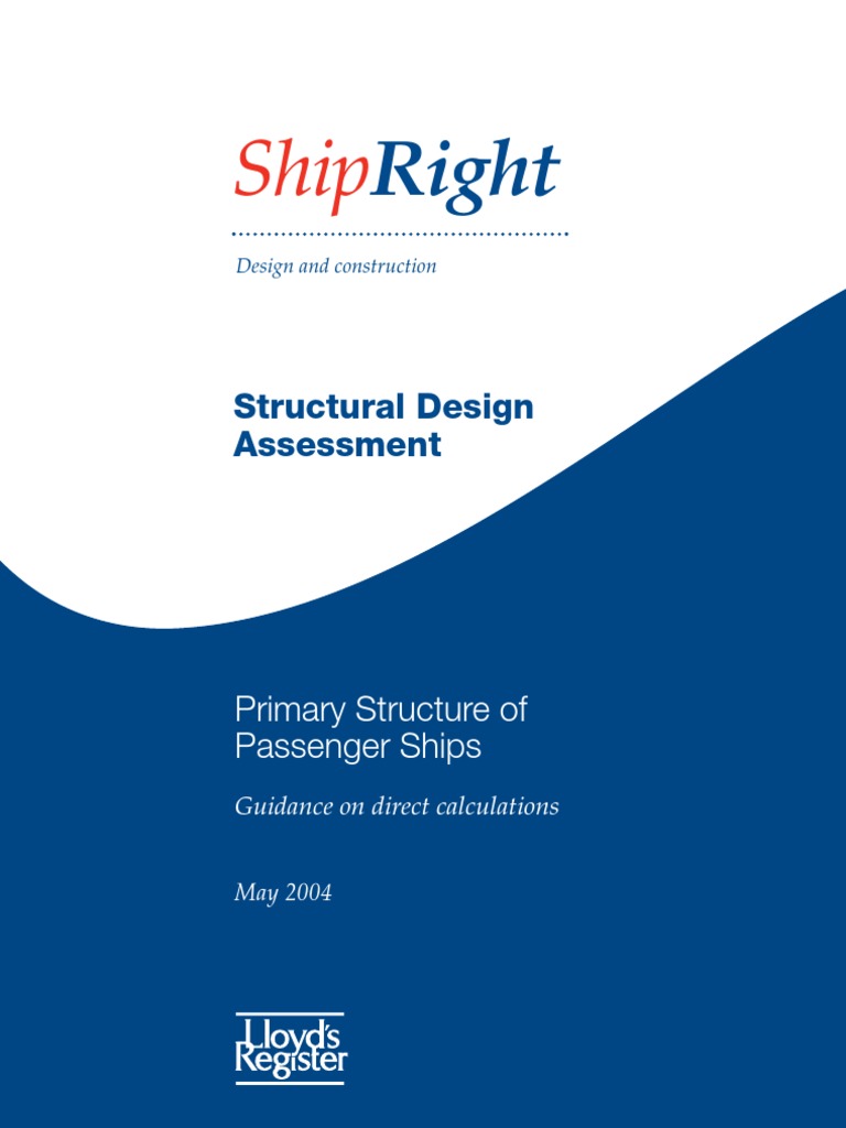 SDA Primary Structure of Passenger Ships-Guidance On Direct ...