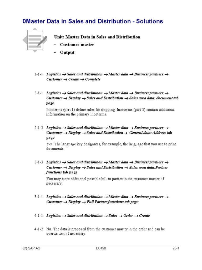 02B Master Data Solutions | PDF | Delivery (Commerce) | Logistics