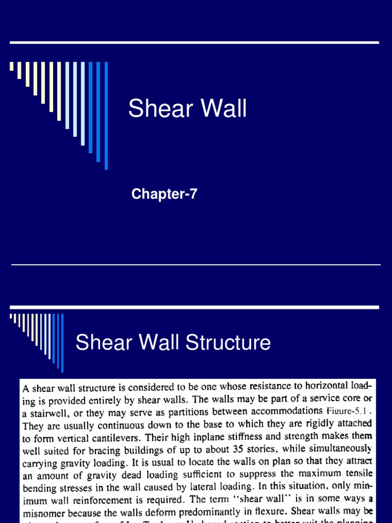 Chap 7 Shear Wall Analysis | PDF