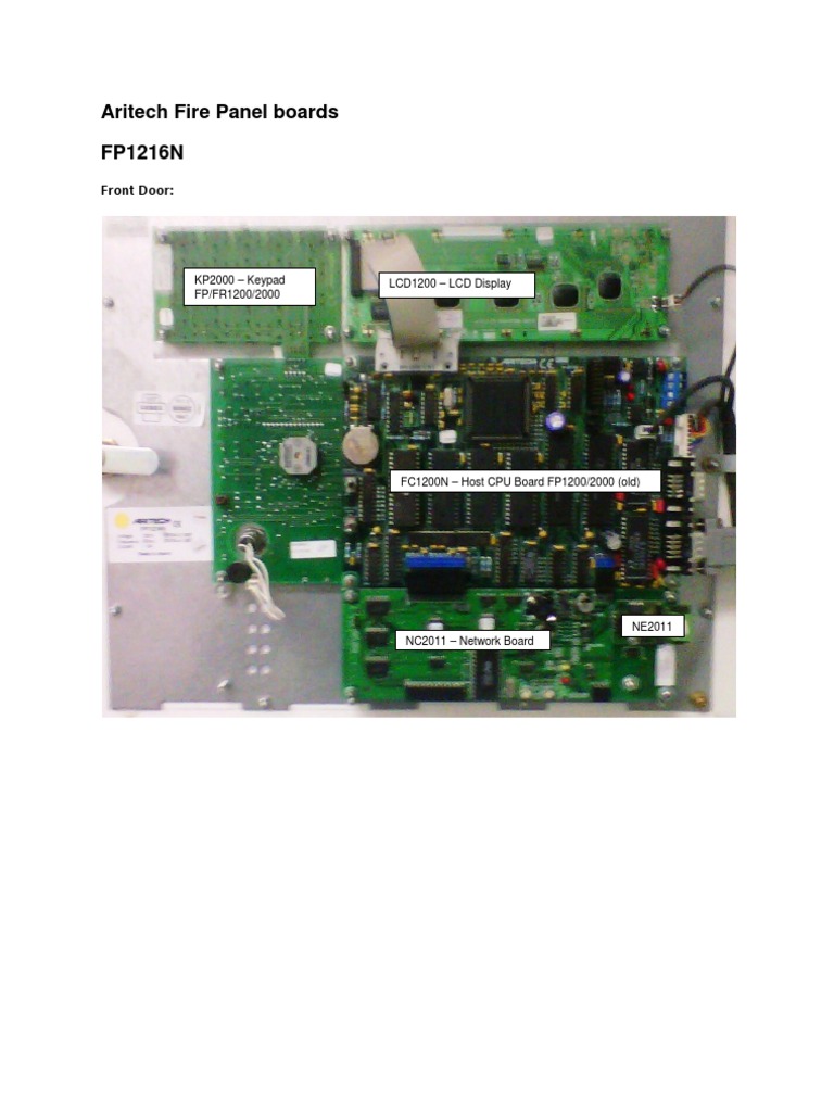 Aritech Fire Panel Boards | PDF