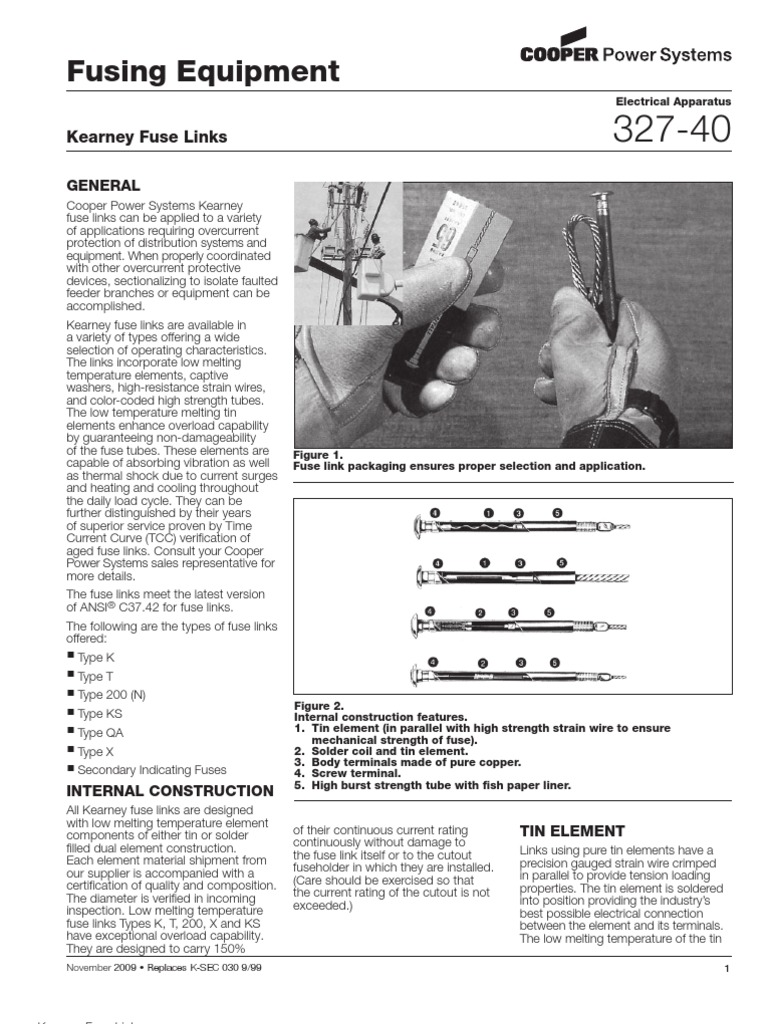 Fusible Tipo Kearney | PDF | Fuse (Electrical) | Electric Current