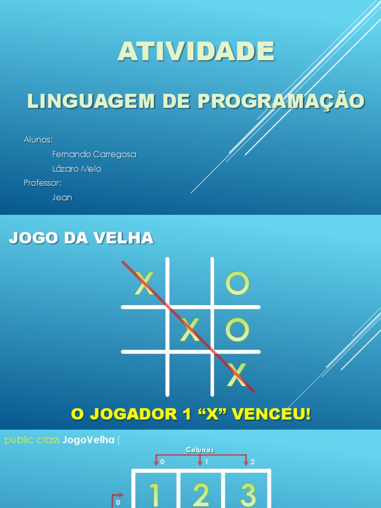 PDF Jogo Da Velha Java | PDF