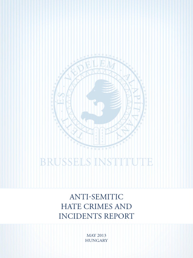 TEV Monthly Report May 2013 | PDF | Hate Crimes | Antisemitism