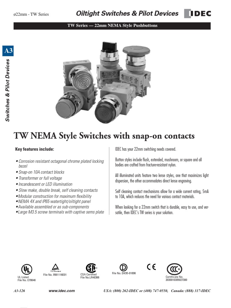 A Switches TW | PDF | Light Emitting Diode | Switch