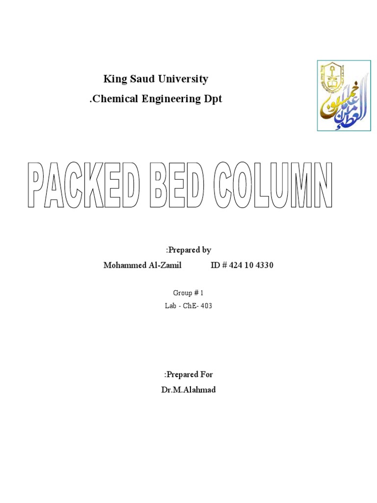 Experiment On Packed Bed Column - Mass Transfer | PDF | Flood | Liquids