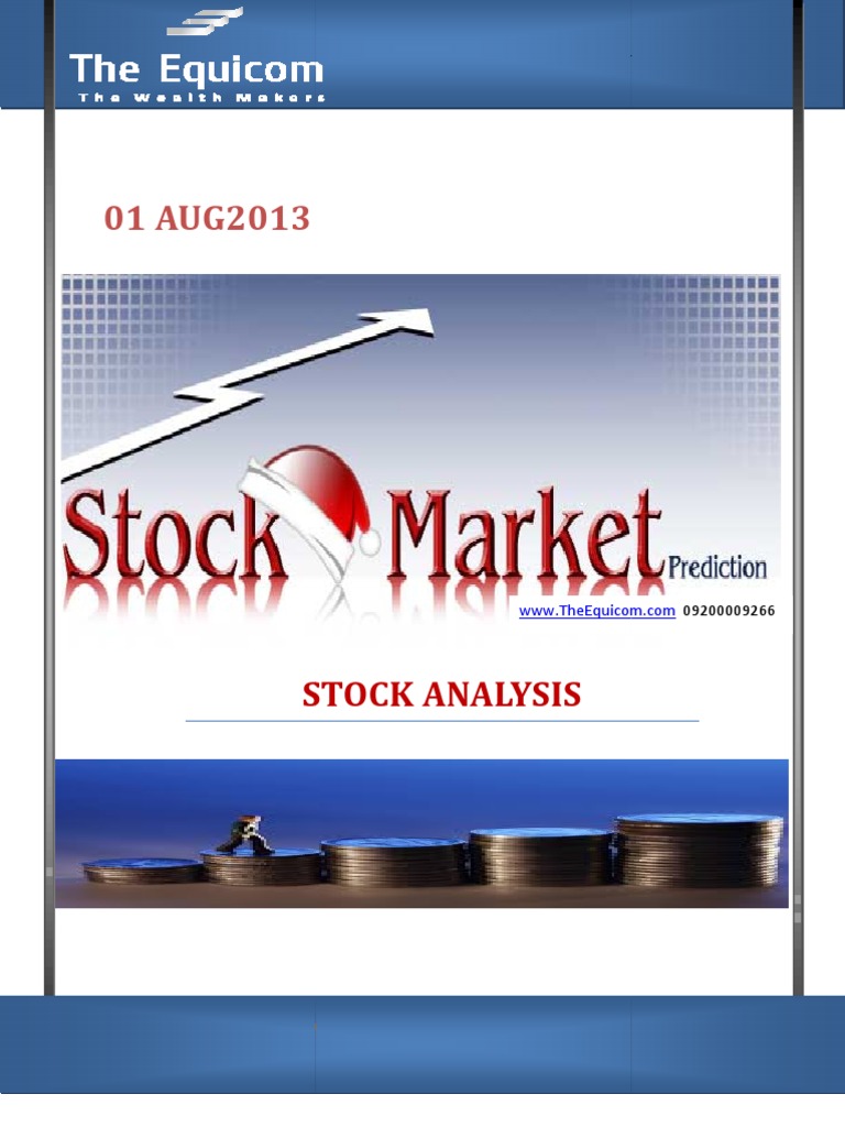 Stock Market News & Recommendation For 1AUG 2013 by-The-Equicom | PDF | Stock Market | Stocks