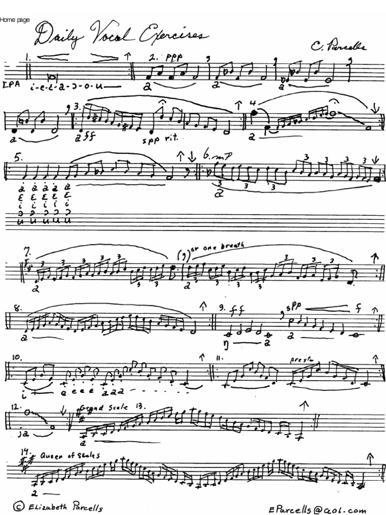 Daily Vocal Exercises Guide | PDF | Foreign Language Studies | Self ...