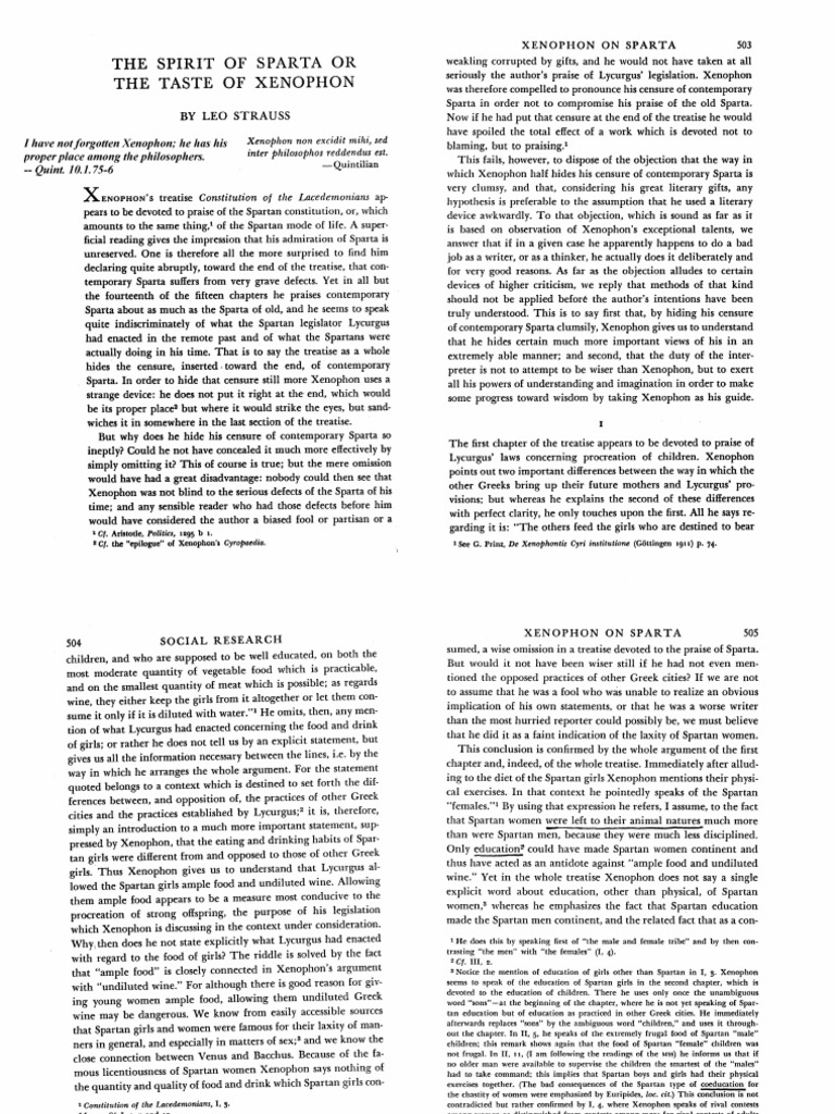 Constitution of the Lacedaemonians | PDF | Sparta | Wife