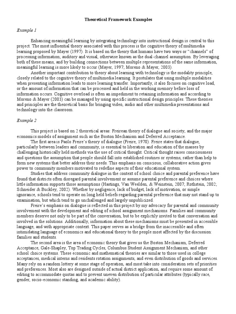 Theoretical Framework Examples | PDF | Leadership | Theory