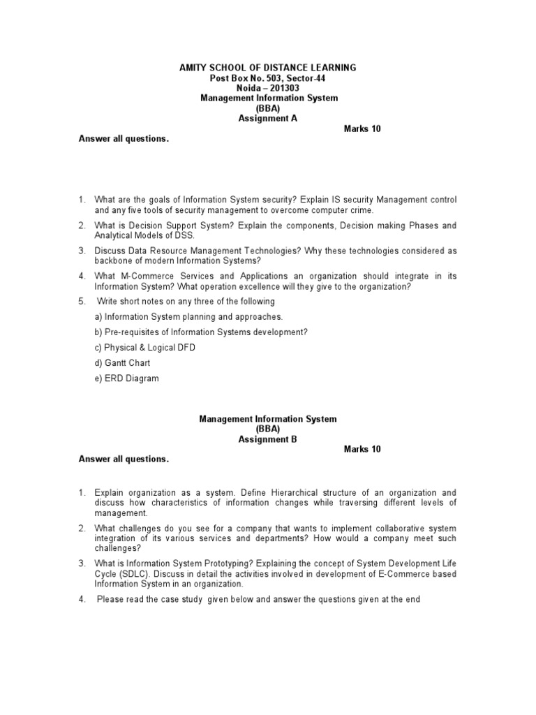Assignment - MIS | PDF | Customer Relationship Management | Information ...
