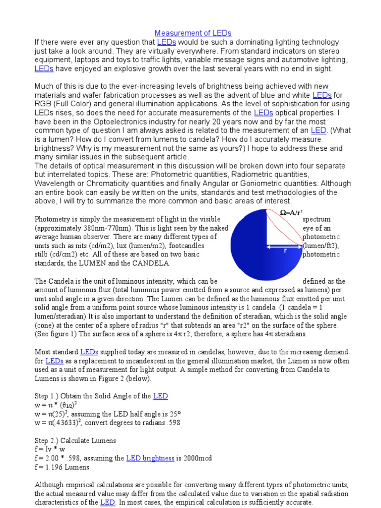 Measurement of LED1 | PDF | Light Emitting Diode | Color