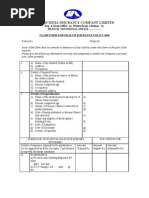 Opd Claim Form | PDF | Medical Prescription | Health Care
