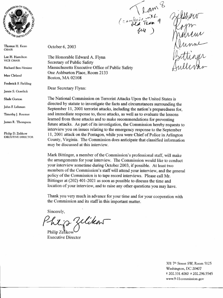 DM B8 Team 8 FDR - Oct 6-7 03 Interview Requests 514 | PDF | 9/11 ...